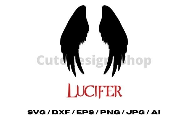 Lucifer Serie Logo svg png jpg dxf ai eps / Cricut | Etsy