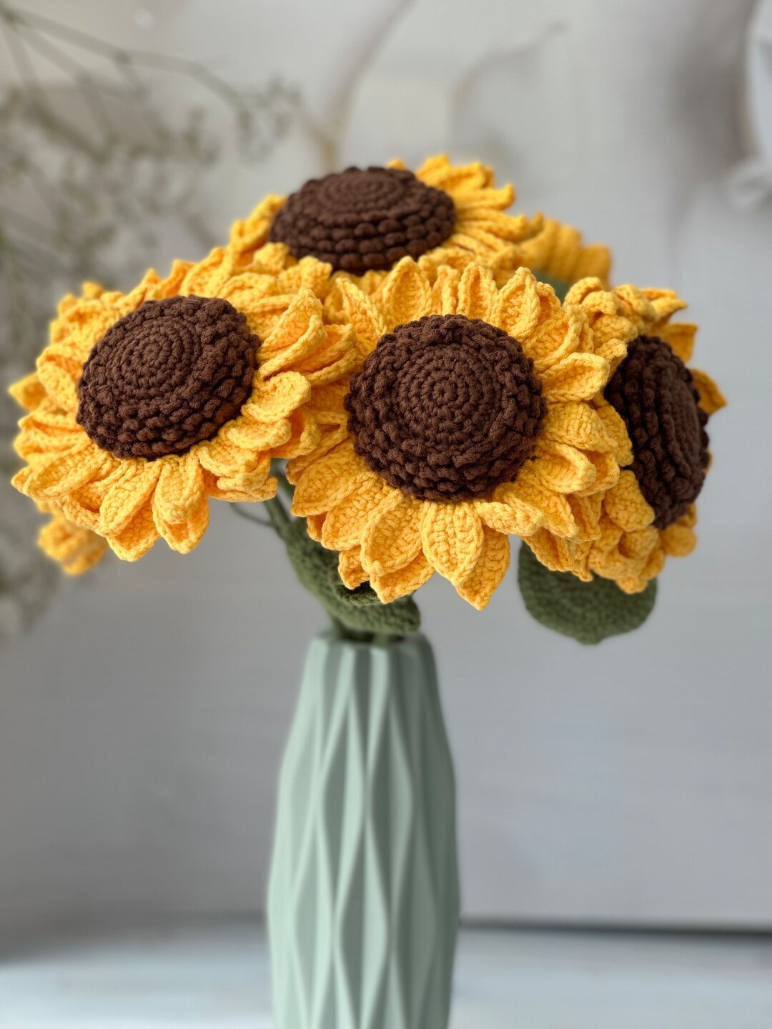 Crocheted Sunflower | Knitted Sunflower | Amigurumi Sunflower - Etsy UK