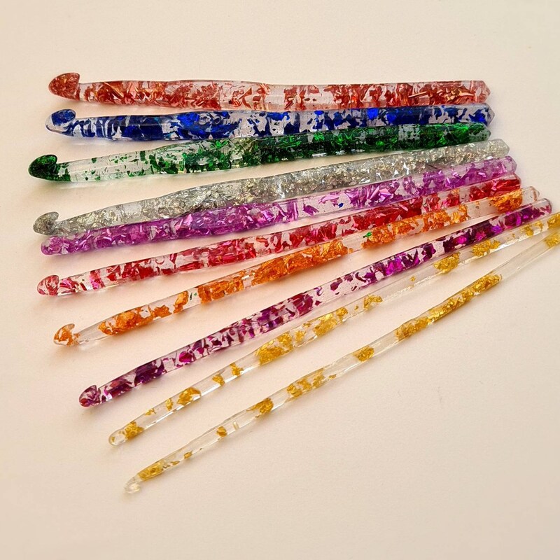 Resin Crochet Hook Set - Etsy