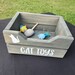 Cat Toy Box With Front Cut Out Small Cat Toys Storage Catnip Toy Bin ...
