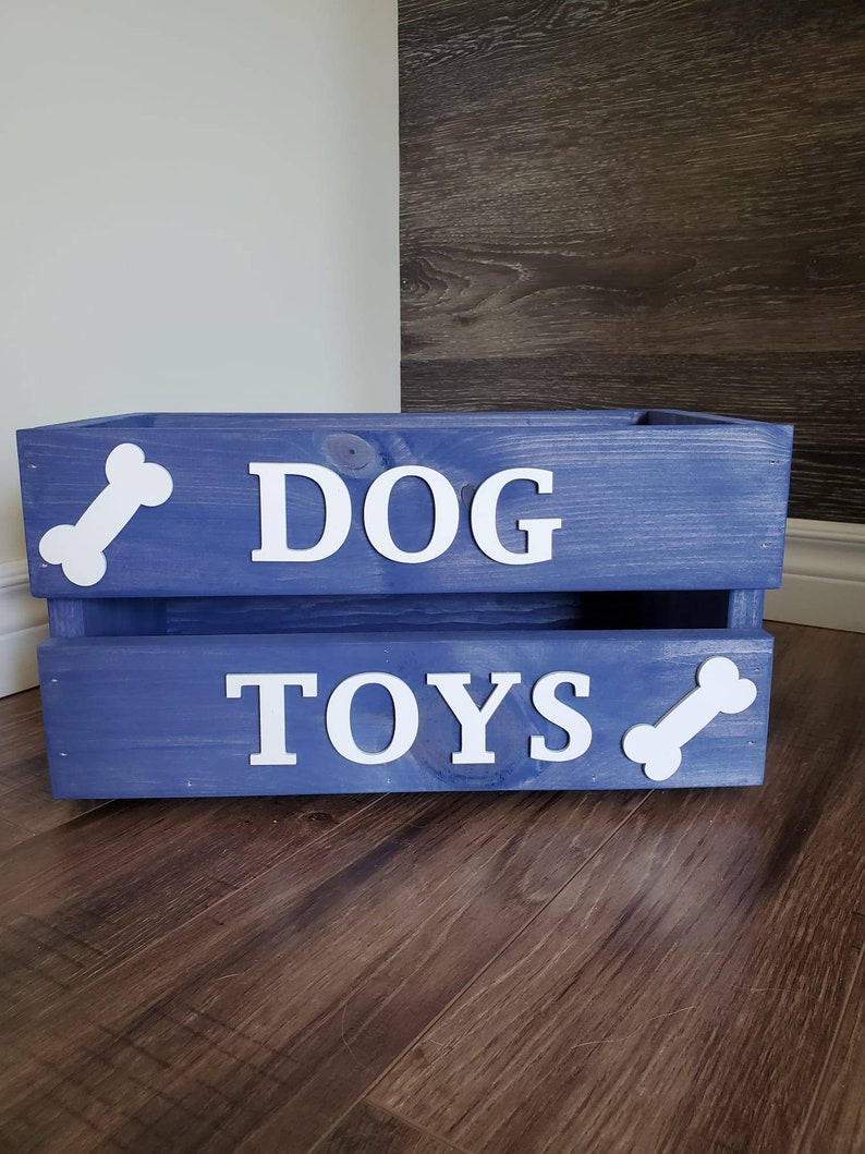 Wooden Dog Toy Box Dog Box Dog Toy Crate Pet Toy Box - Etsy