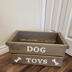 Large Handmade Wooden Dog Toy Box: Pine Pet Storage Crate - Etsy
