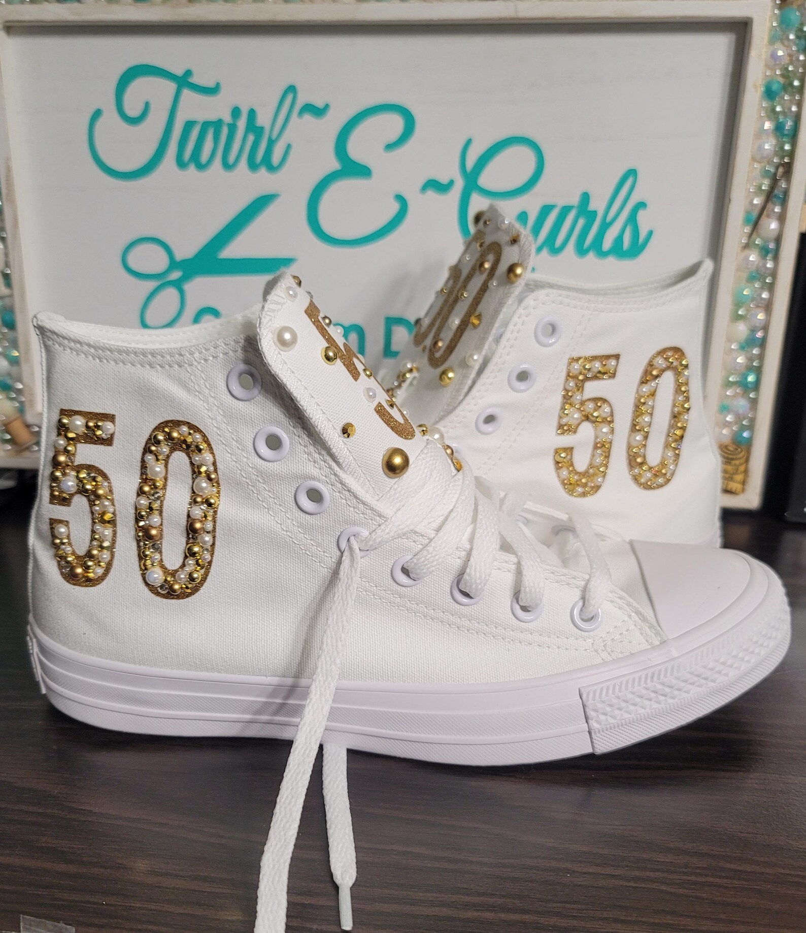 Your Year... Your Theme Colors... These Shoe Displays a Number Maybe ...