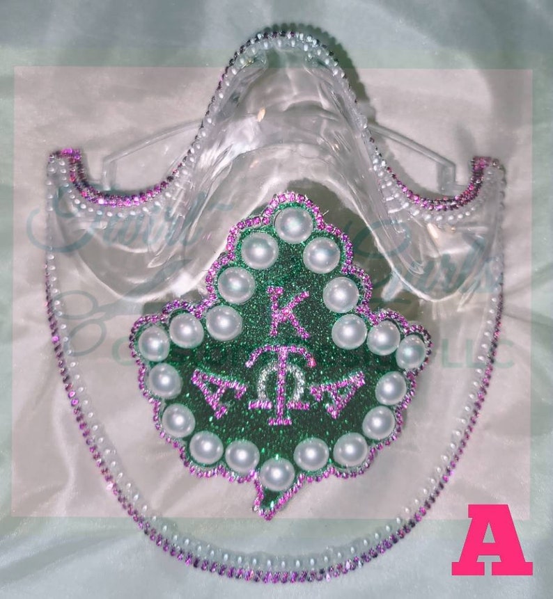 AKA SORORITY Inspired Face Shield/ Covid-19 Protection/ Clear - Etsy