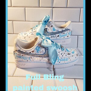 Custom Design Bedazzled AF1 for Quinceañera/ Mis XV Años/ Weddings ...