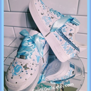 Custom Design Bedazzled AF1 for Quinceañera/ Mis XV Años/ Weddings ...