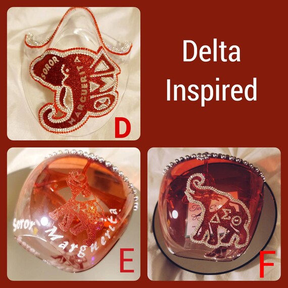 Delta Sigma Theta Inspired Face Shield/ Covid-19 Protection/ - Etsy