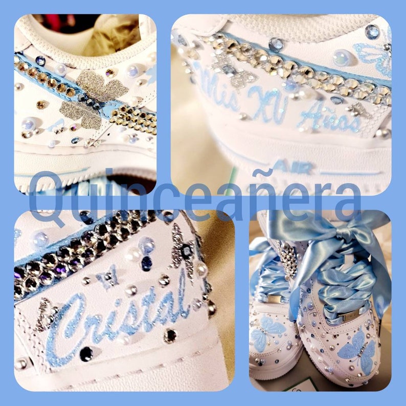 Custom Design Bedazzled AF1 for Quinceañera/ Mis XV Años/ - Etsy