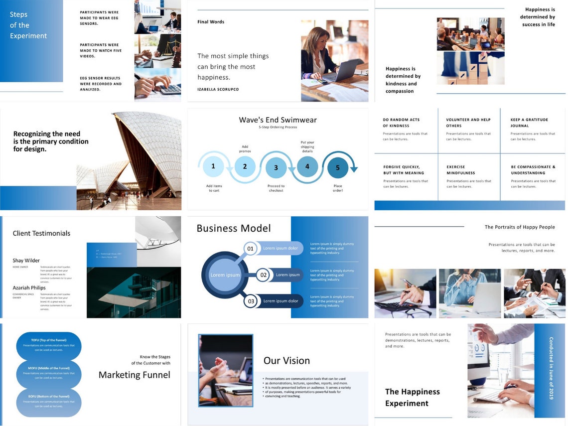 Modern Minimal Power Point Template, Editable Power Point Template ...