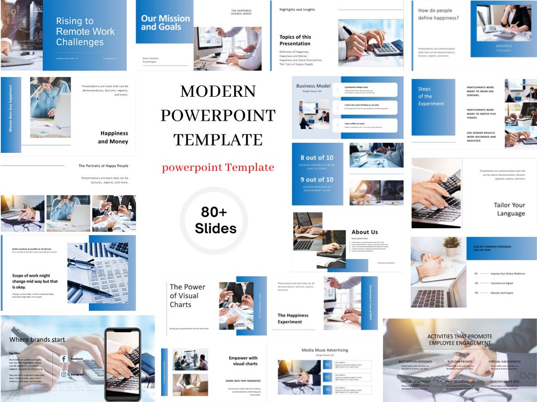 Modern Minimal Power Point Template, Editable Power Point Template ...