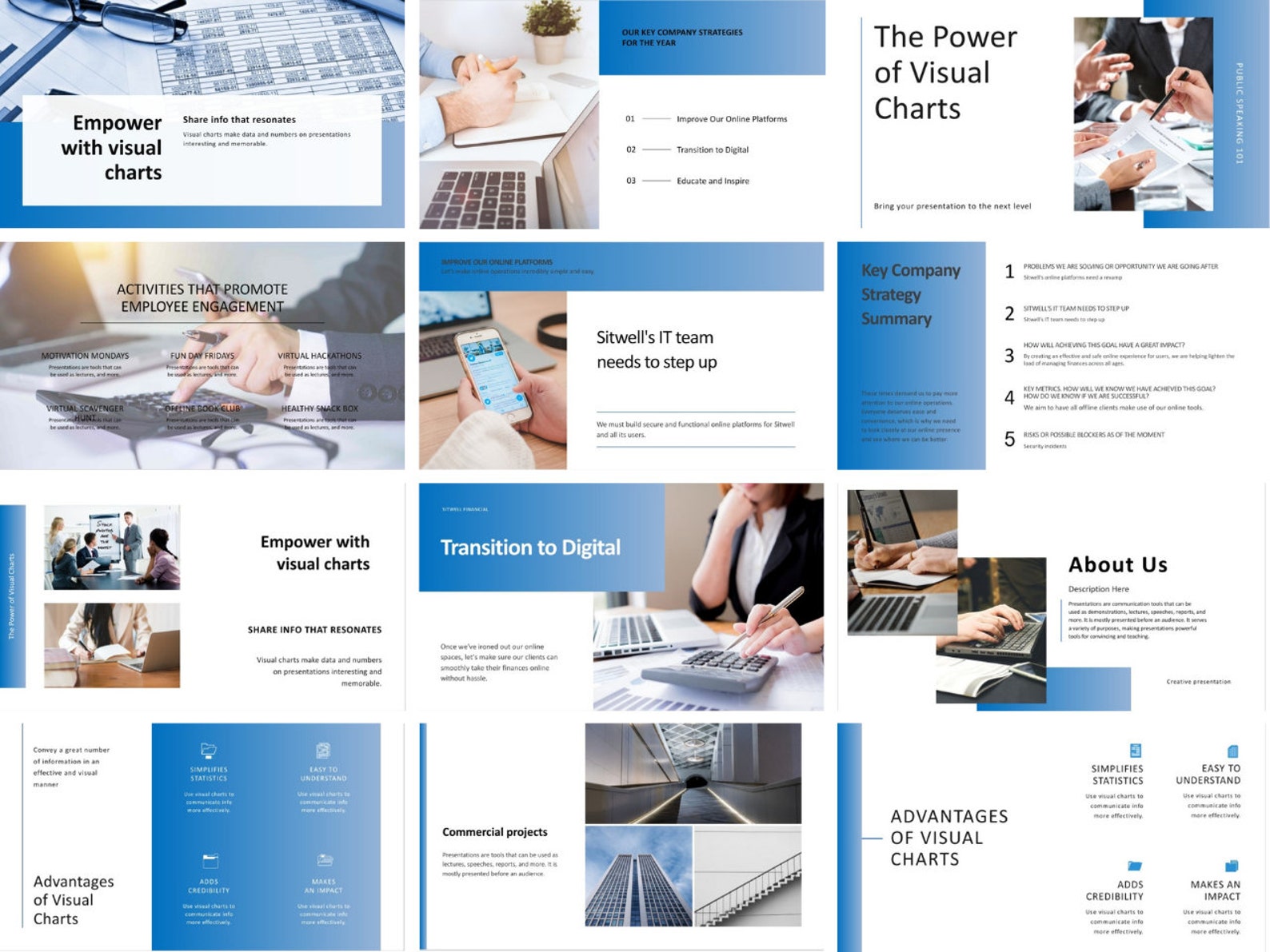 Modern Minimal Power Point Template, Editable Power Point Template ...