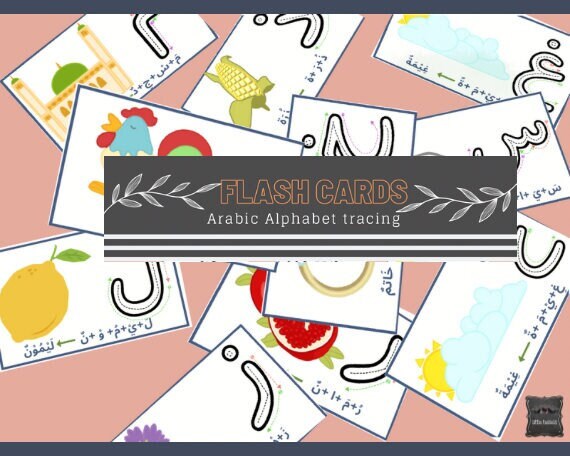 Arabic Alphabet Flash Cards - Etsy