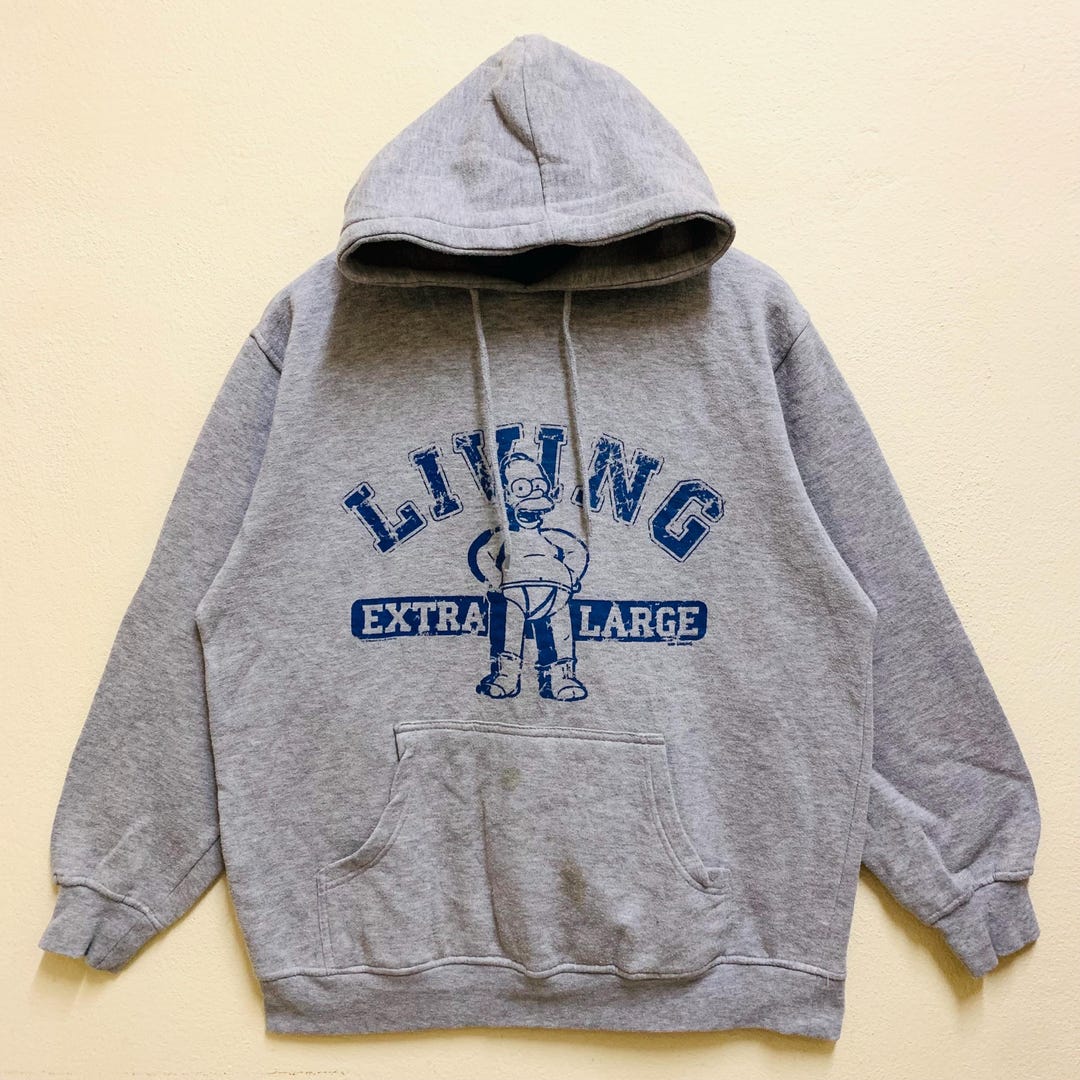 Vintage the Simpsons Living Extra Large Hoodie Sweatsr the Simpsons ...