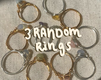 Five Random Rings - Etsy