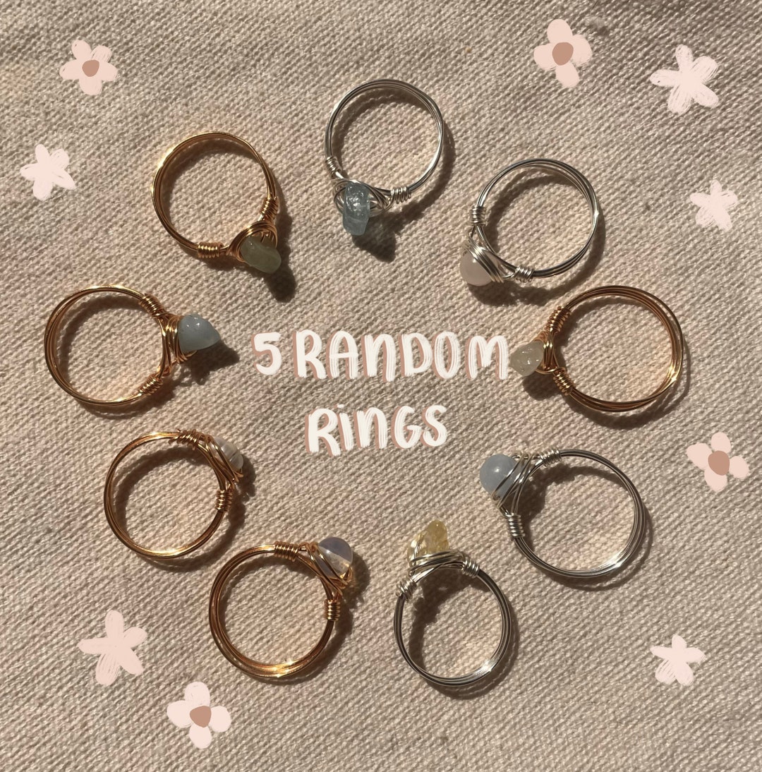 Five Random Rings - Etsy
