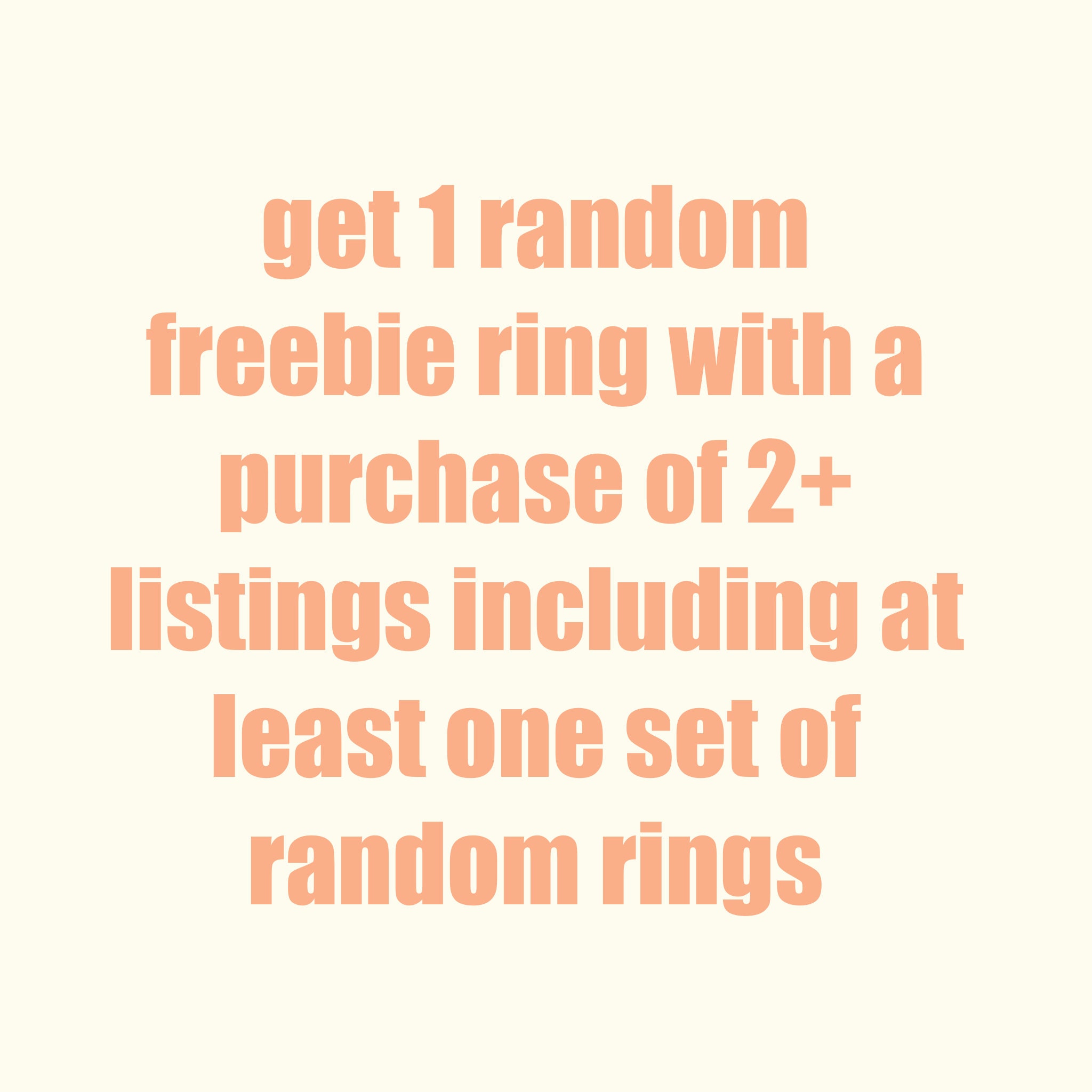 Five Random Rings - Etsy