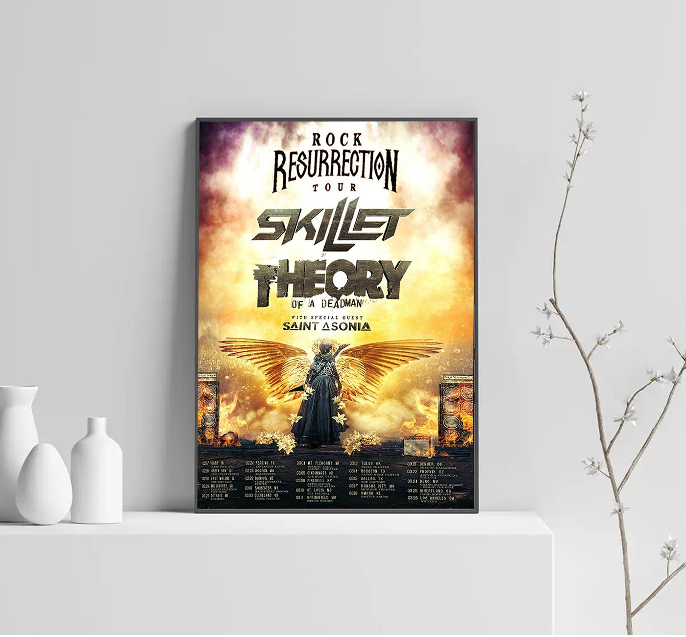 Theory Of A Deadman Band Poster, Theory Of A Deadman Rock Resurrection ...