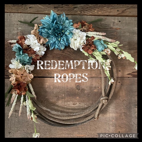 Lariat Wreath/ Lasso Wreath/ Rope Wreath/ Farmhouse Wreath/ - Etsy