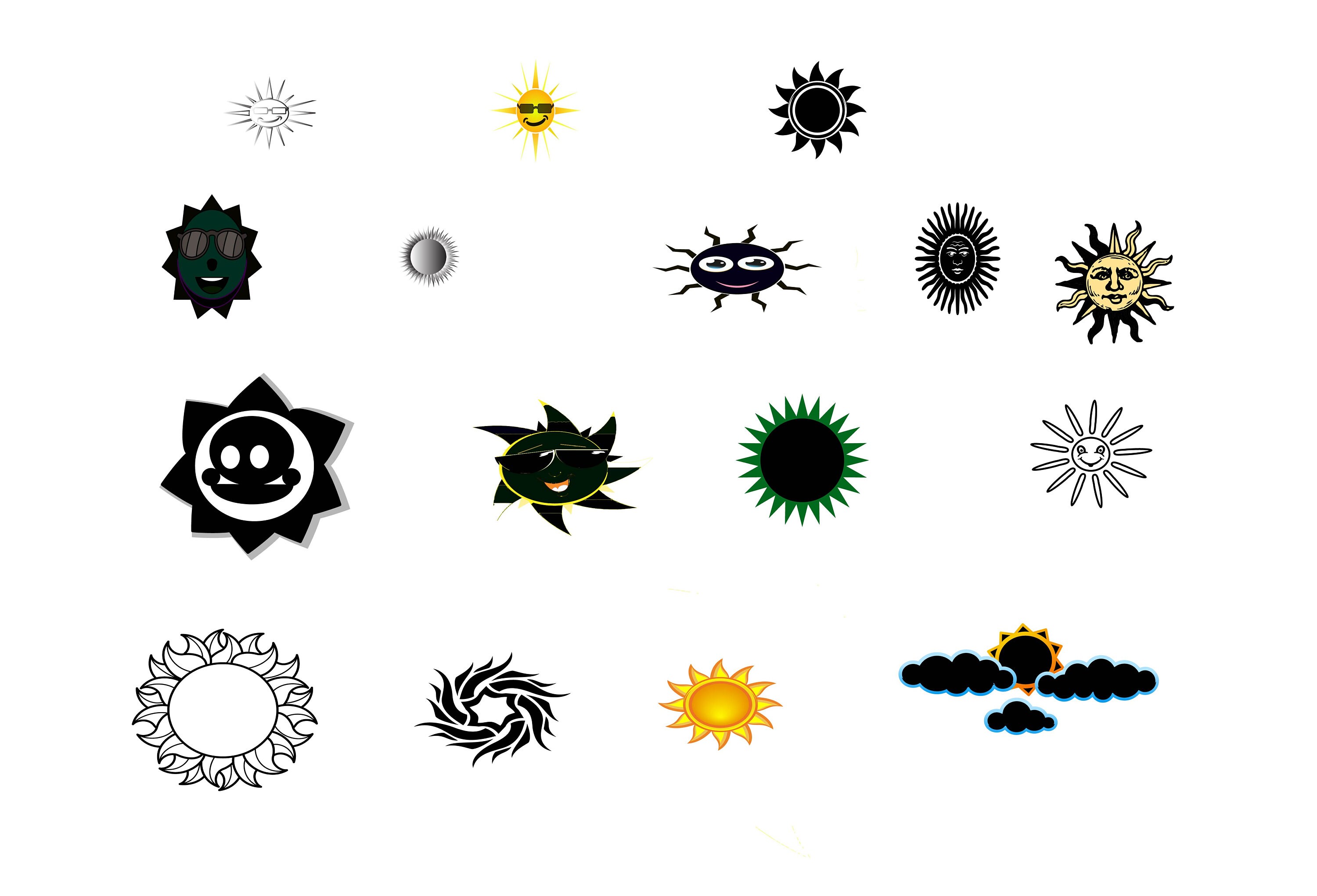 Sonne Svg Sonne Clipart süße Sonne Svg-Datei Sonne Gesicht - Etsy ...