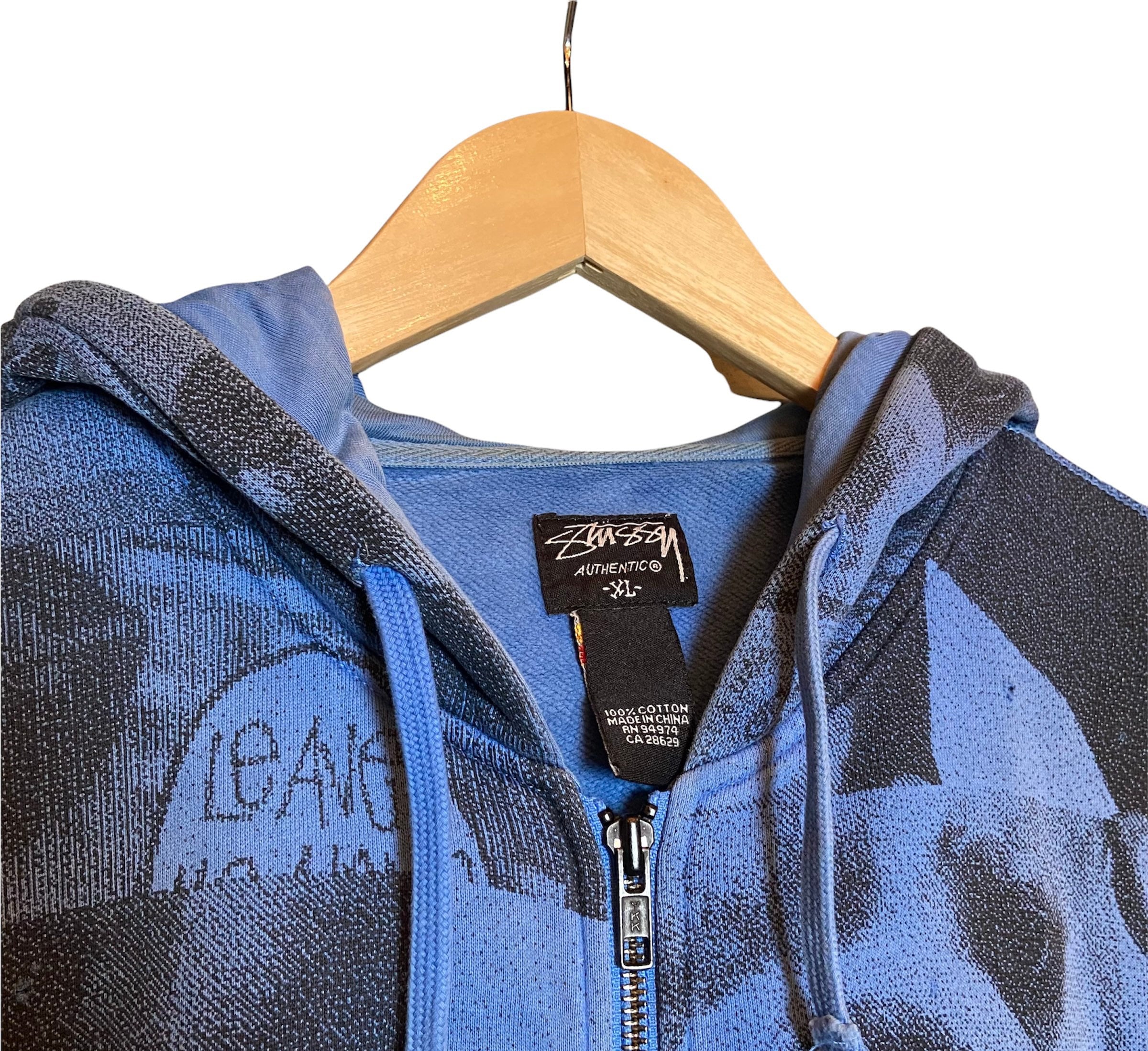 Vintage Stussy Big and Meaty Michael Miller Bulldog Rare All Over Print ...