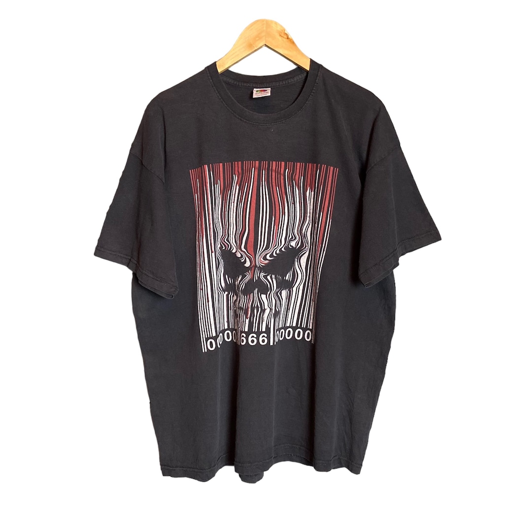 Vintage Made in Hell 666 Barcode Horror Gothic Skull - Etsy