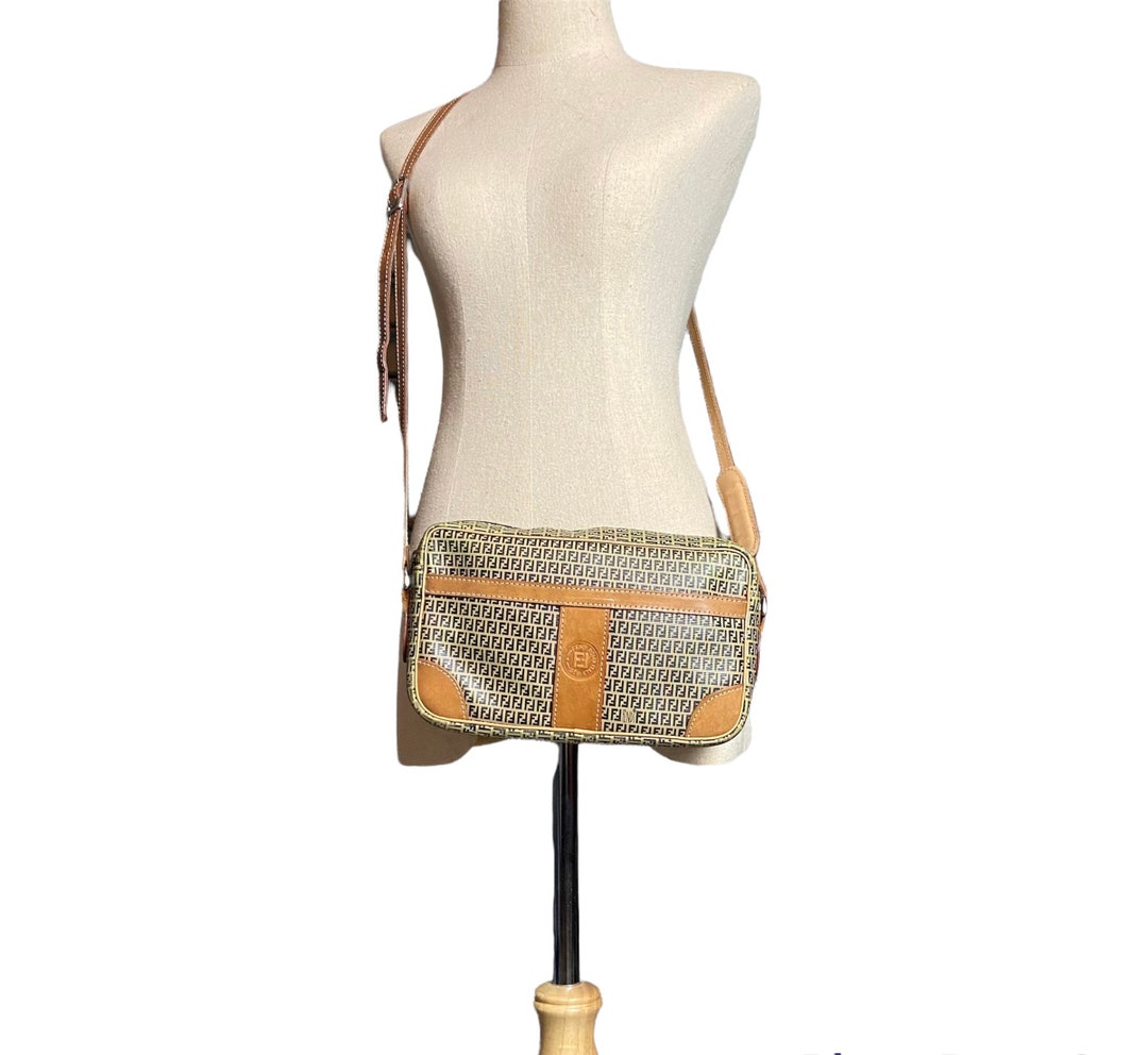 Fendi Roma Monogram FF Logo Leather Iconic Crossbody Bag / - Etsy