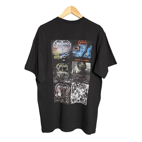 Vintage Obituary Anthology Death Metal Band T-Shirt - Gem