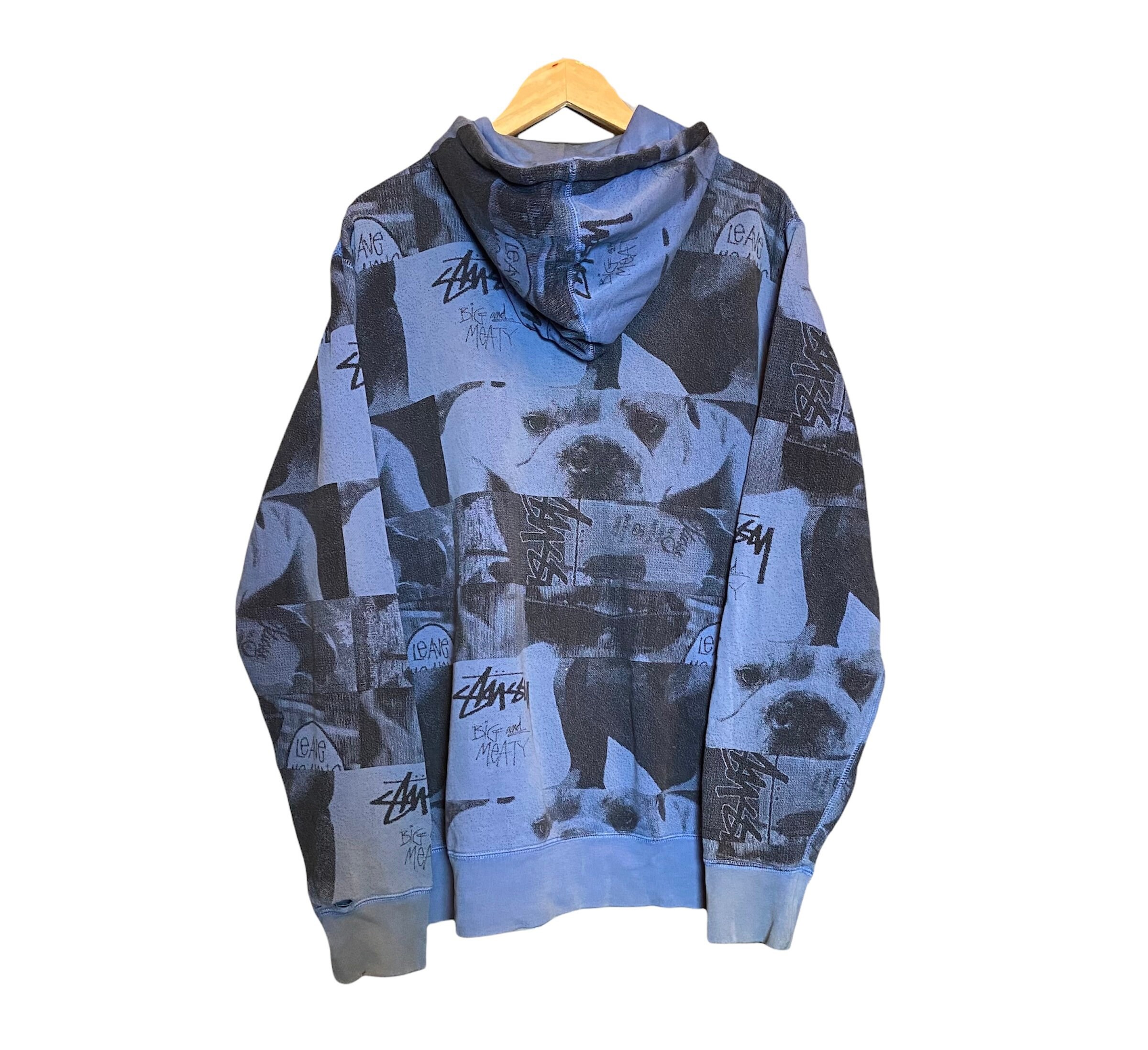 Vintage Stussy Big and Meaty Michael Miller Bulldog Rare All Over Print ...