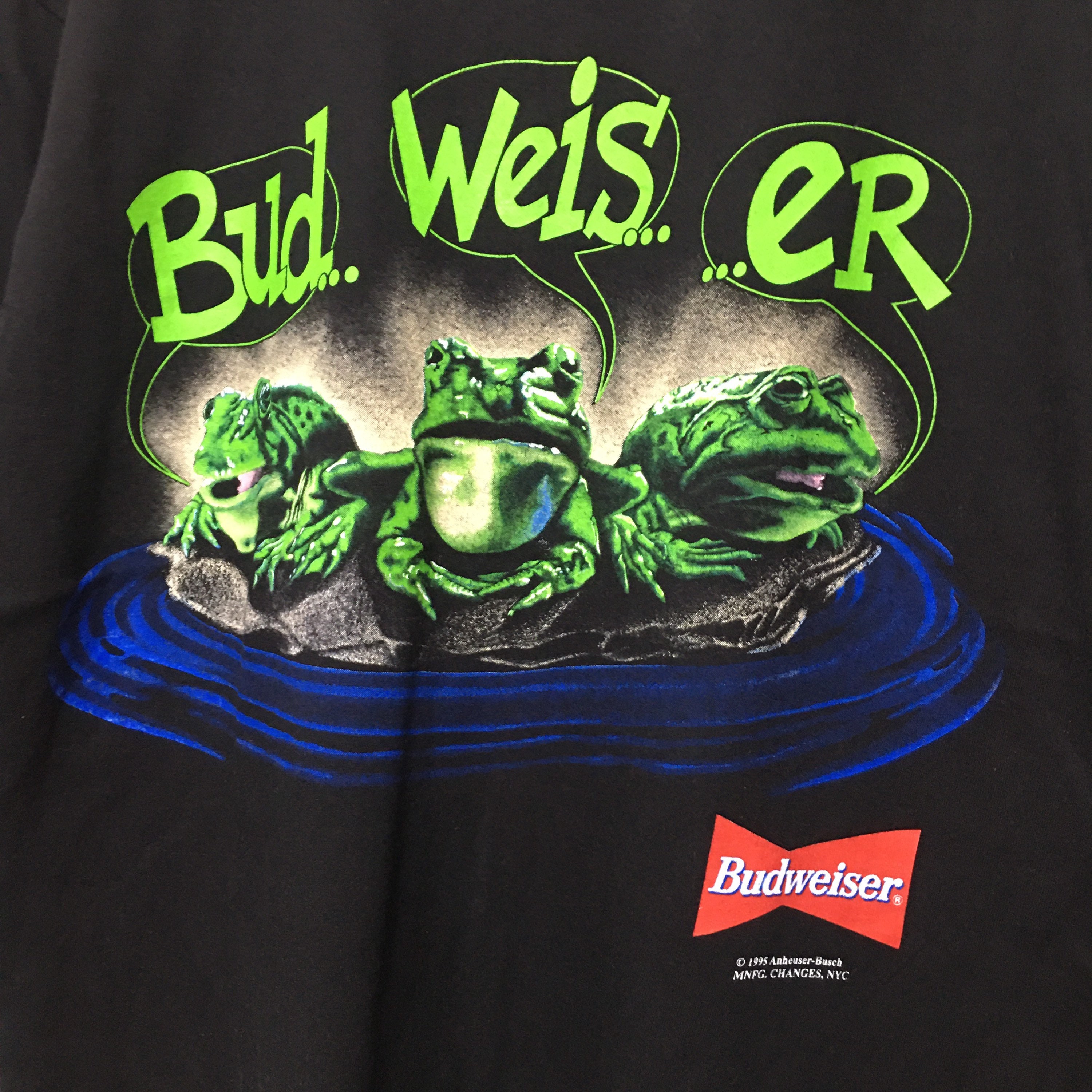Vintage 90s Budweiser Frogs T Shirt | Etsy