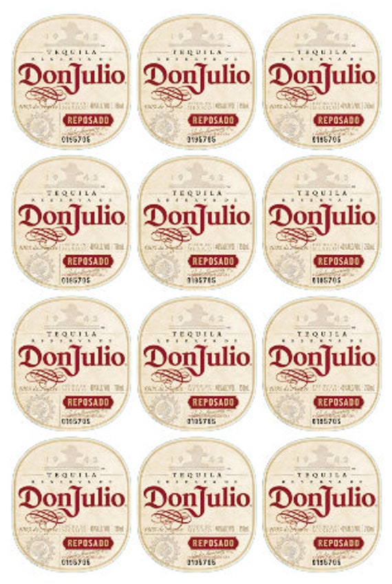 Don Julio 12 Pre-cut Edible Images Multiple Sizes For: - Etsy