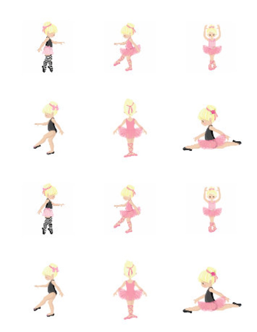 Ballerina Pre-cut Edible Images Multiple Sizes For: Cake Pops, Oreos ...