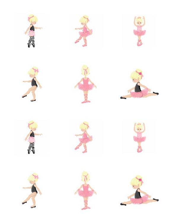Ballerina Pre-cut Edible Images Multiple Sizes For: Cake - Etsy