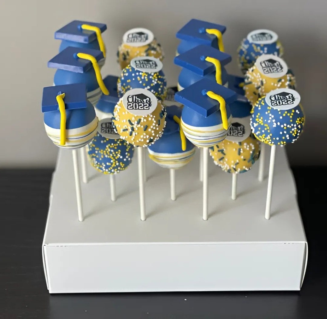Custom Graduation Pre-cut Edible Images Multiple Sizes For: Cake Pops ...