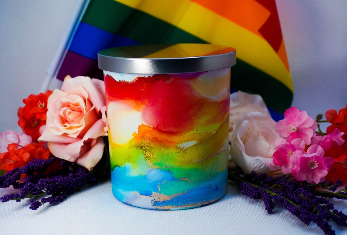 Pride 2022 Pride Candle Love is Love Pride Month Gay | Etsy