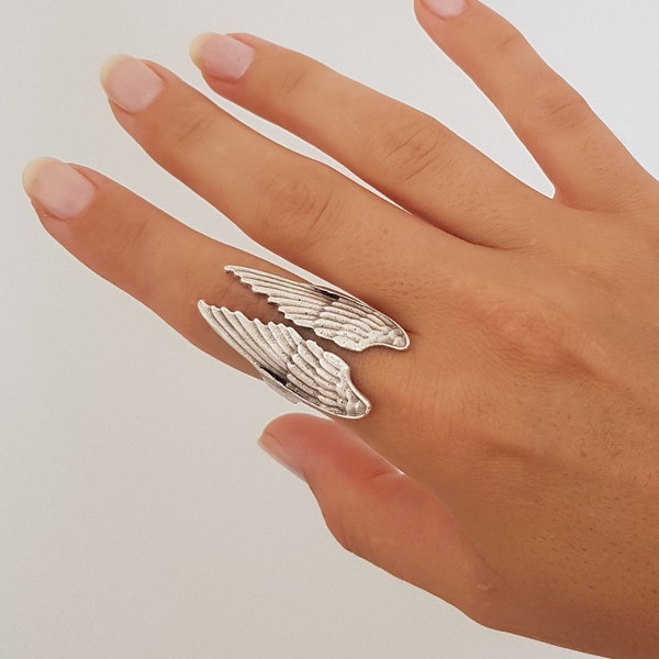 Angel Wings Ring - Etsy