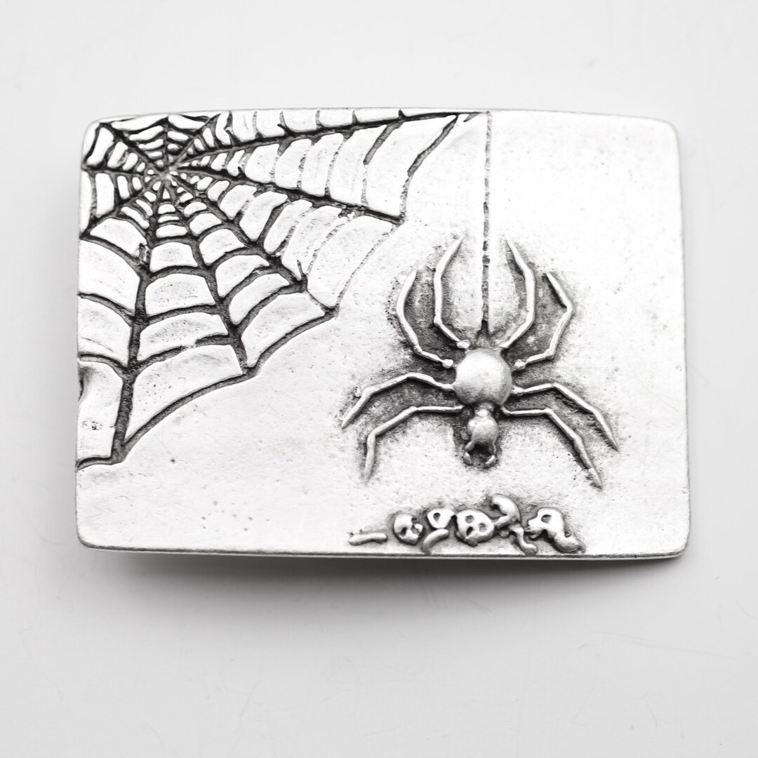 Spider Belt Buckle Spider Web Belt Buckle Gothic Belt - Etsy