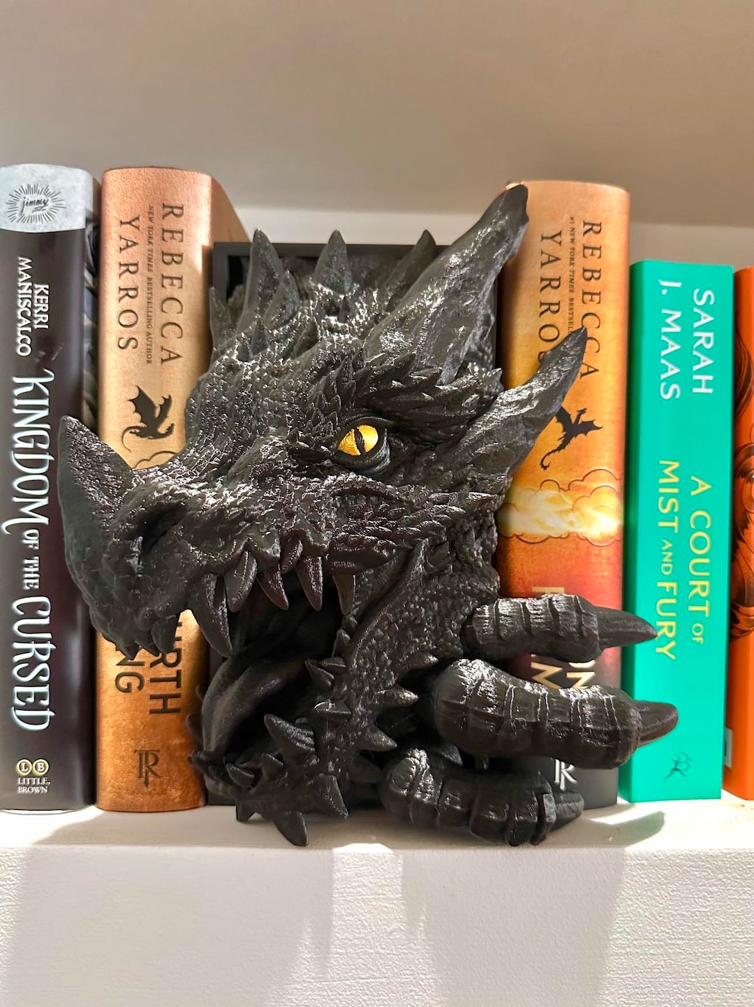 Dragon Book Nook. Dragon Guardian for Your Bookshelf - Unique and ...