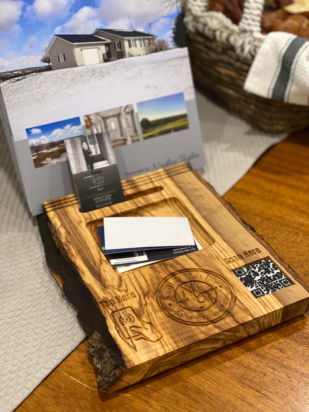 Real Estate Feature Sheet Display Board With NFC Tag Slot, and Qr Code ...