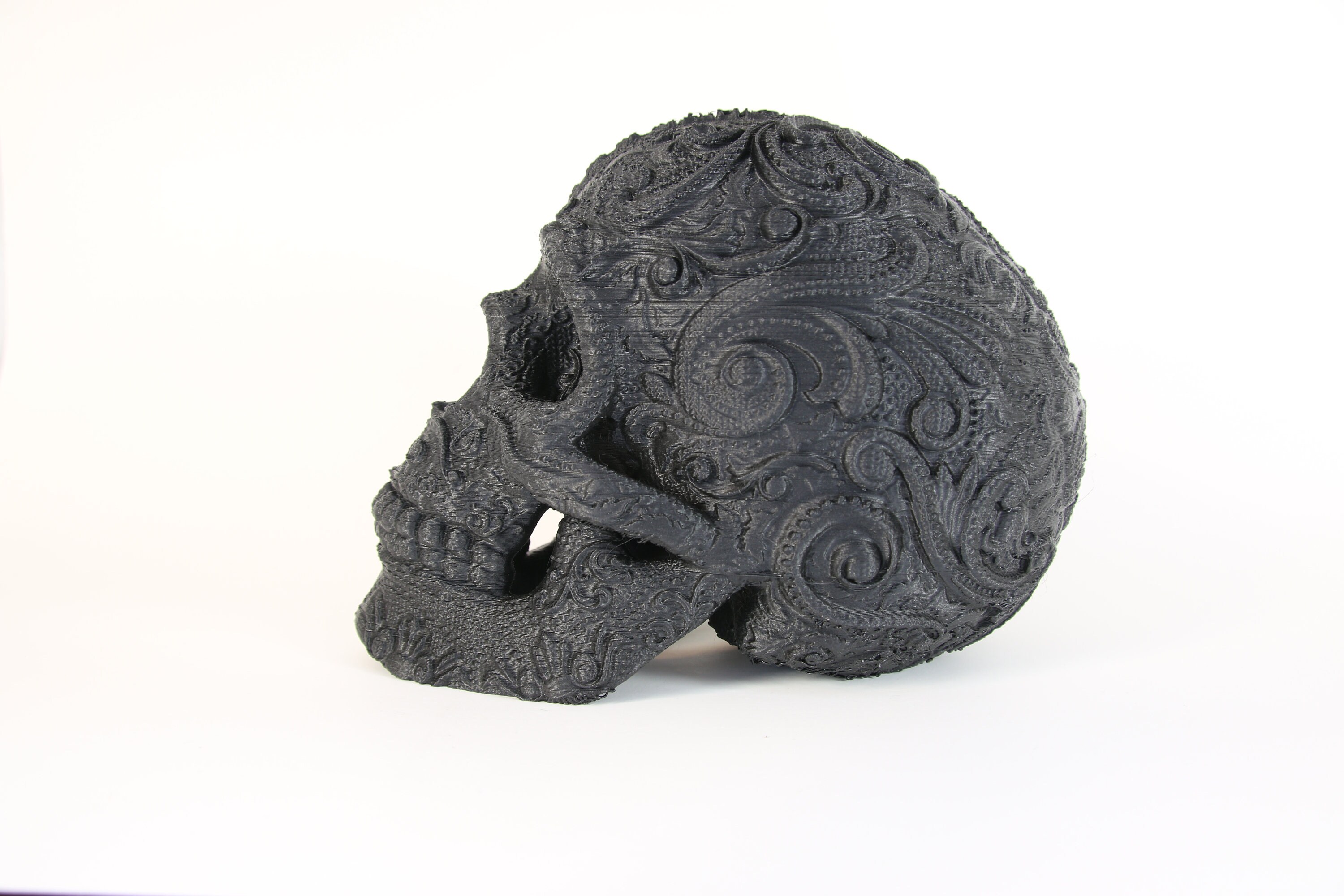 Deluxe 3d Printed Sugar Skull - Etsy
