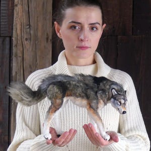 Miniature Realistic Wolf Poseable One of a Kind Art Doll - Etsy