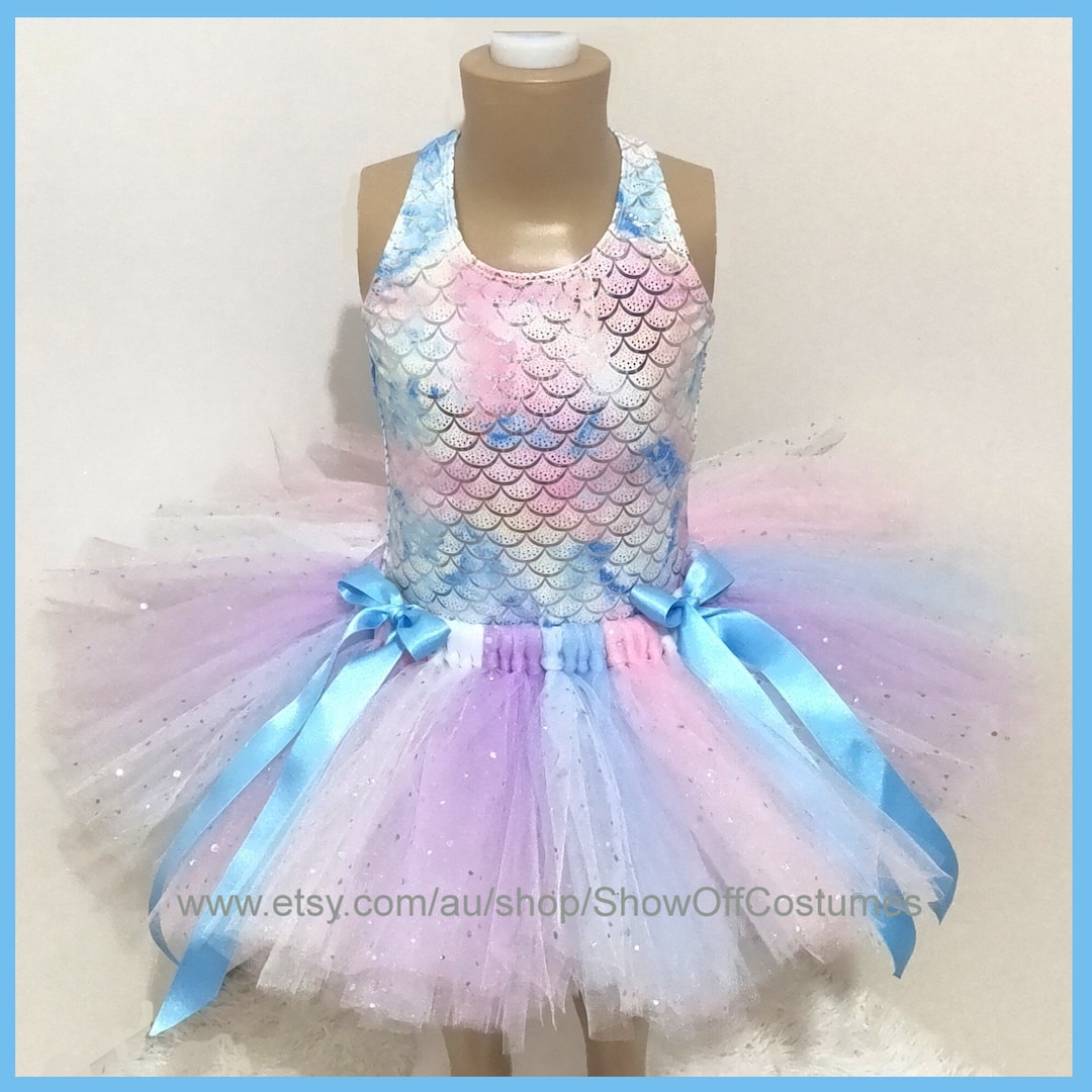 Rainbow Fish Fancy Dress Girls Tutu Book Week Costume Size 4 - 5 Yrs - Etsy