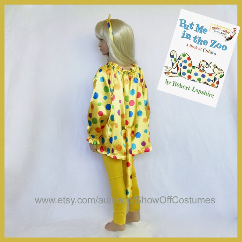 Put Me in the Zoo Girls Book Week Costume Will Fit Girls 6 - 7 Years - Etsy