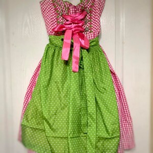 Vintage Dirndl Pink Dirndl Dress Oktoberfest Costume XS-S - Etsy