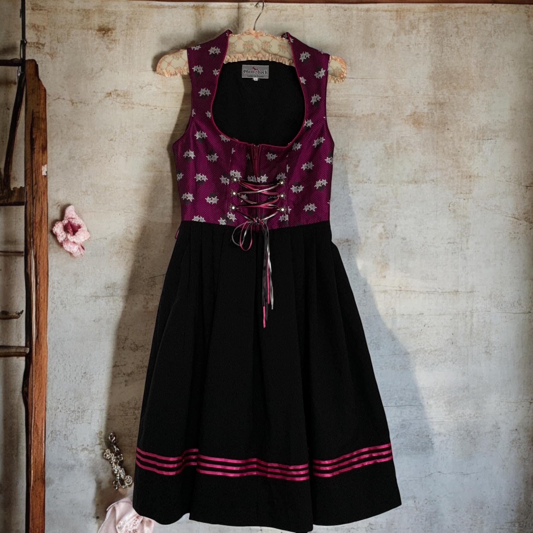 Vintage Traditional Dirndl Dress Girl Trachten Dress Oktoberfest ...