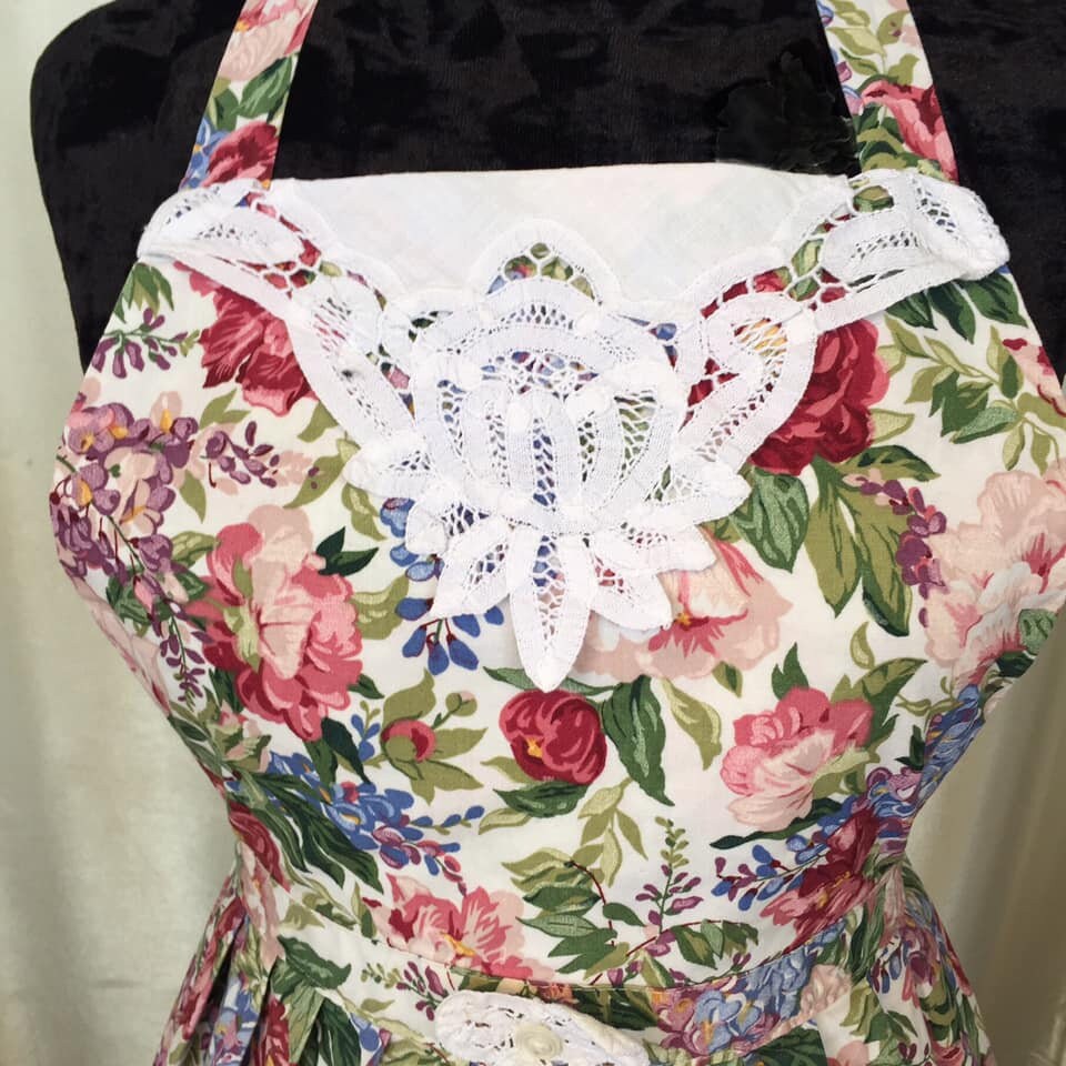 Vintage Apron Dress Cottagecore Apron Floral Women's Apron - Etsy