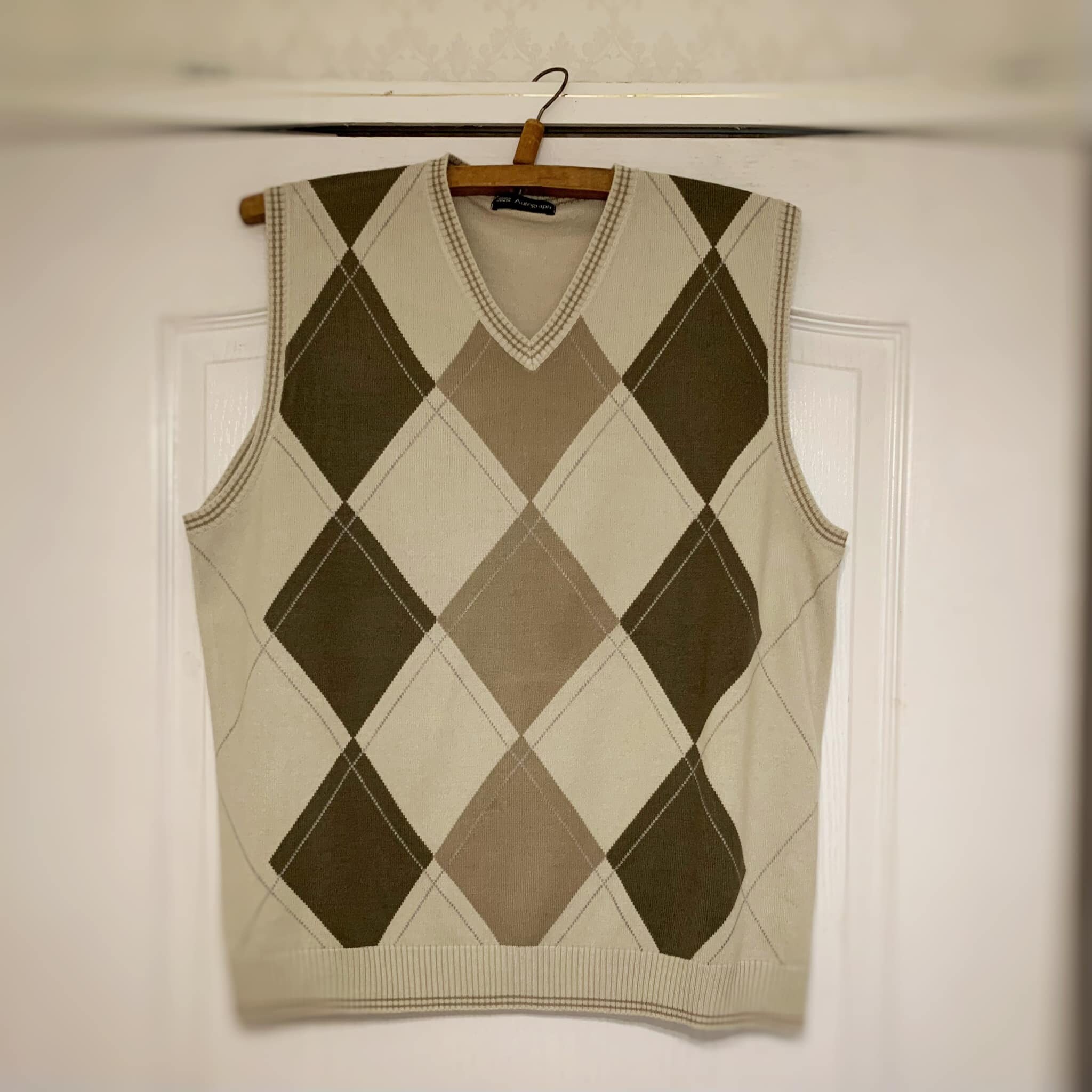 Vintage Old Money Sweater Vest Knitwear Argyle Sweater Unisex Vest - Etsy