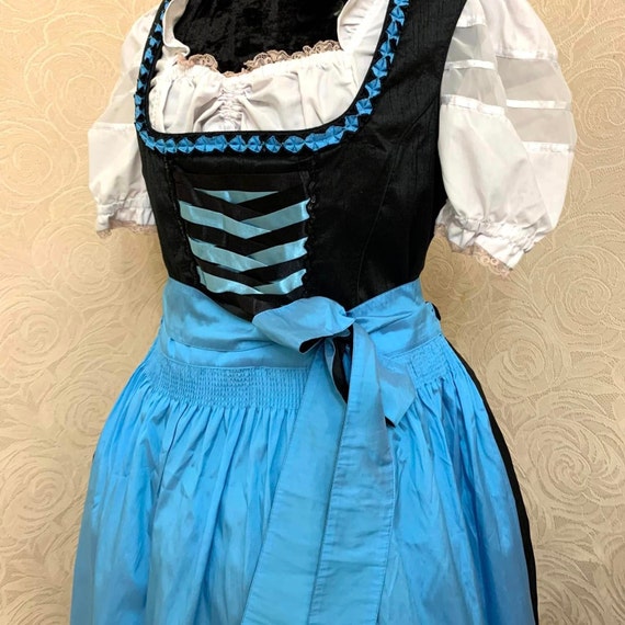 Vintage trachten dress Dirndl apron Dirndl blouse XL - Gem