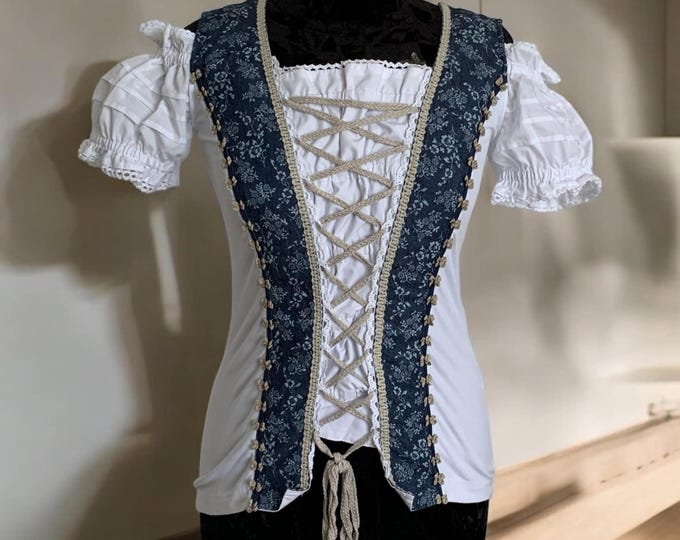 Vintage Dirndl Corset Top Peasant Blouse Dirndl Top - Etsy