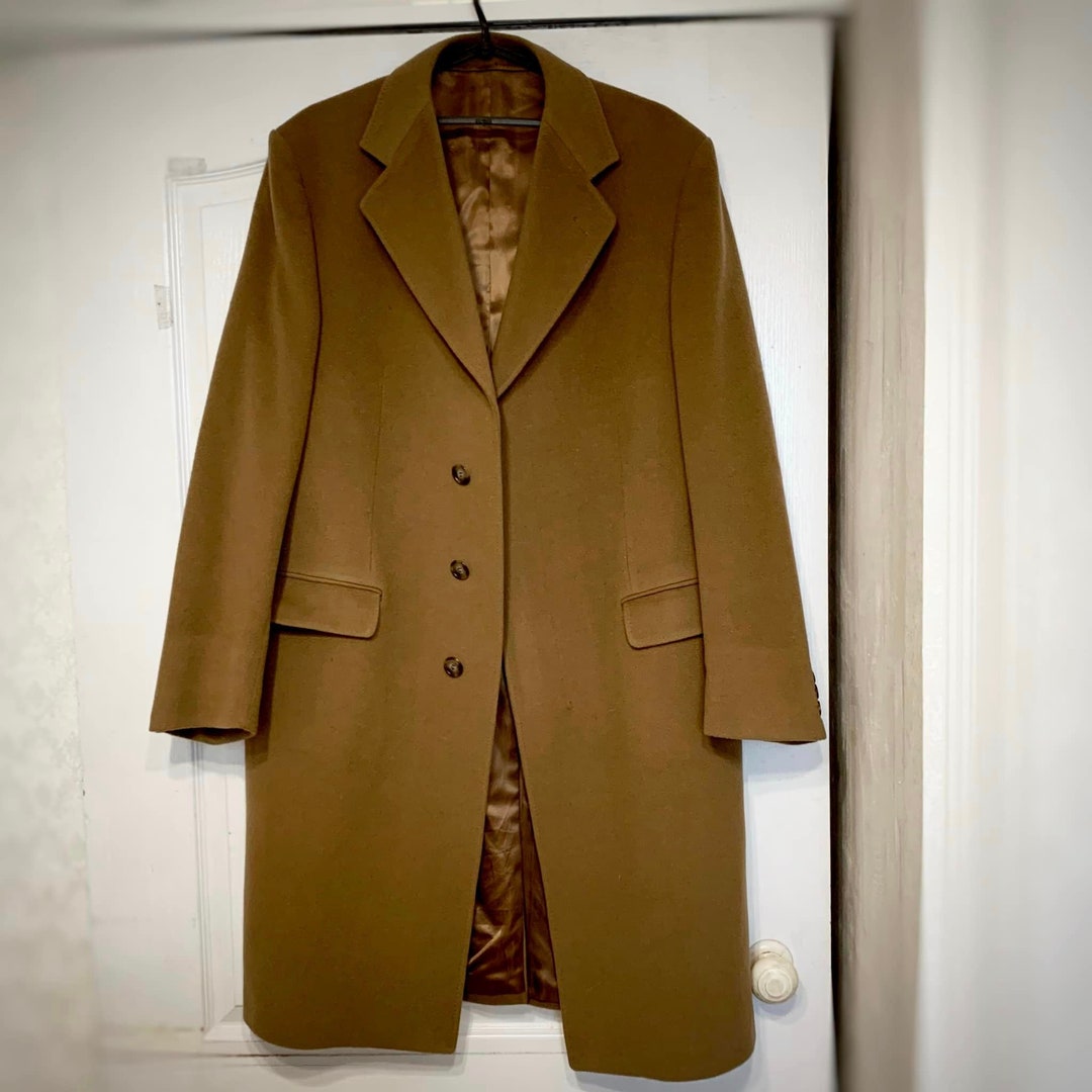Vintage Camel Coat Cashmere Coat Men XL-XXL - Etsy