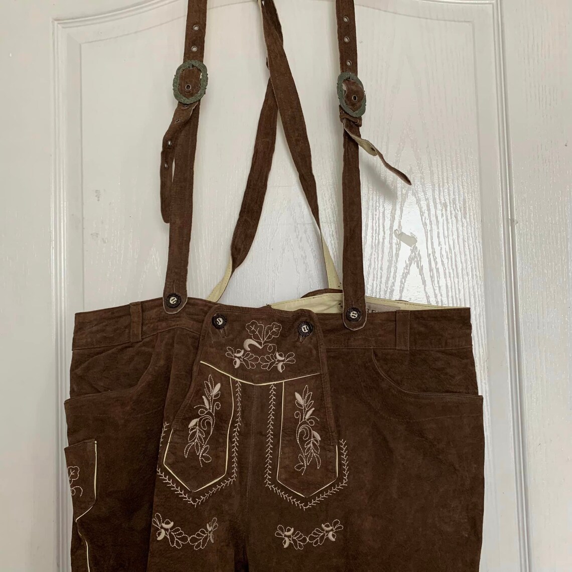 Vintage Lederhosen Men Traditional Dirndl Oktoberfest Clothing Real ...